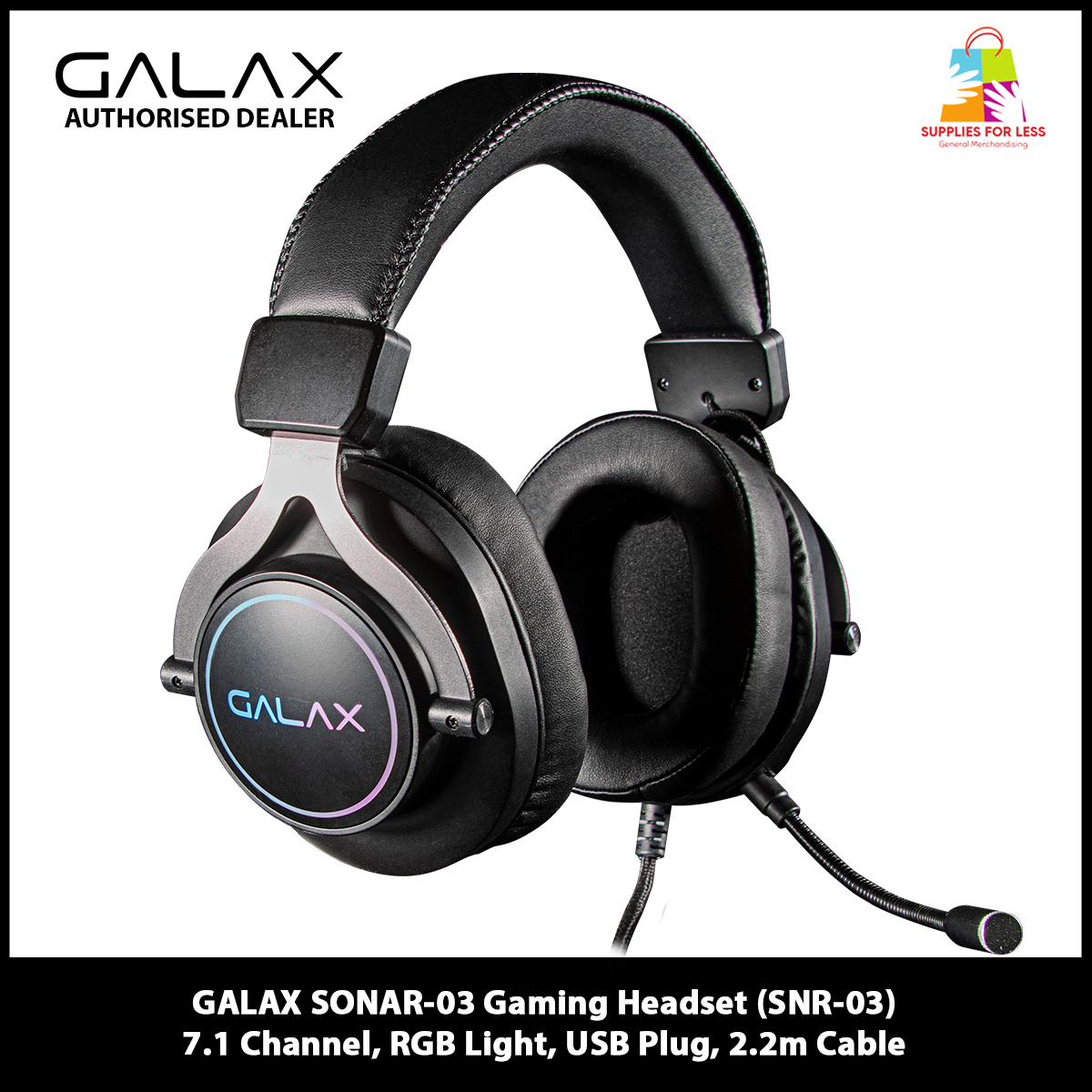 GALAX SONAR-03 7.1 Surround Sound Gaming Headset | Lazada PH