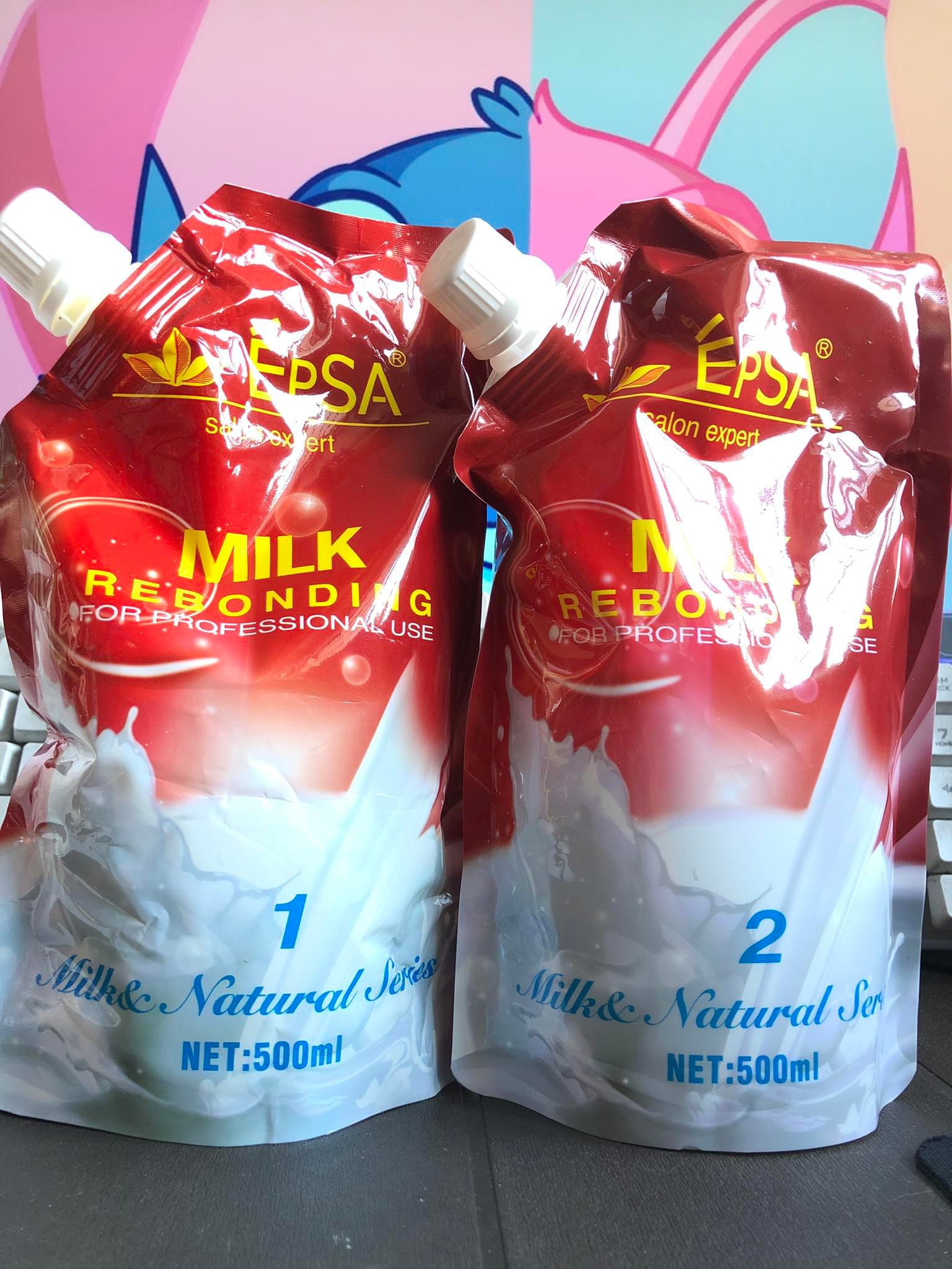 Epsa Milk & Natural Rebonding Series Rebond Straightening Treatment Set ...