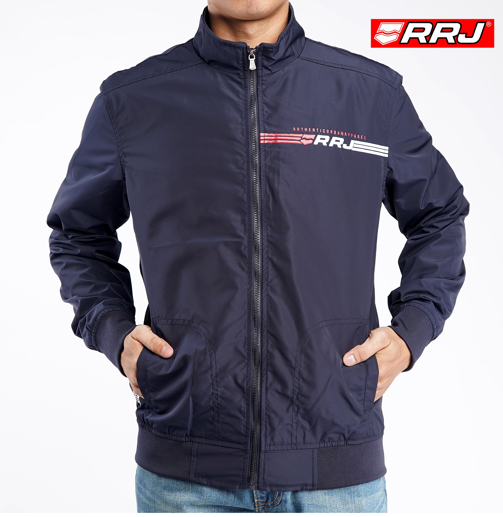 RRJ Men's Basic Jacket Regular Fit 96338 (Navy) | Lazada PH
