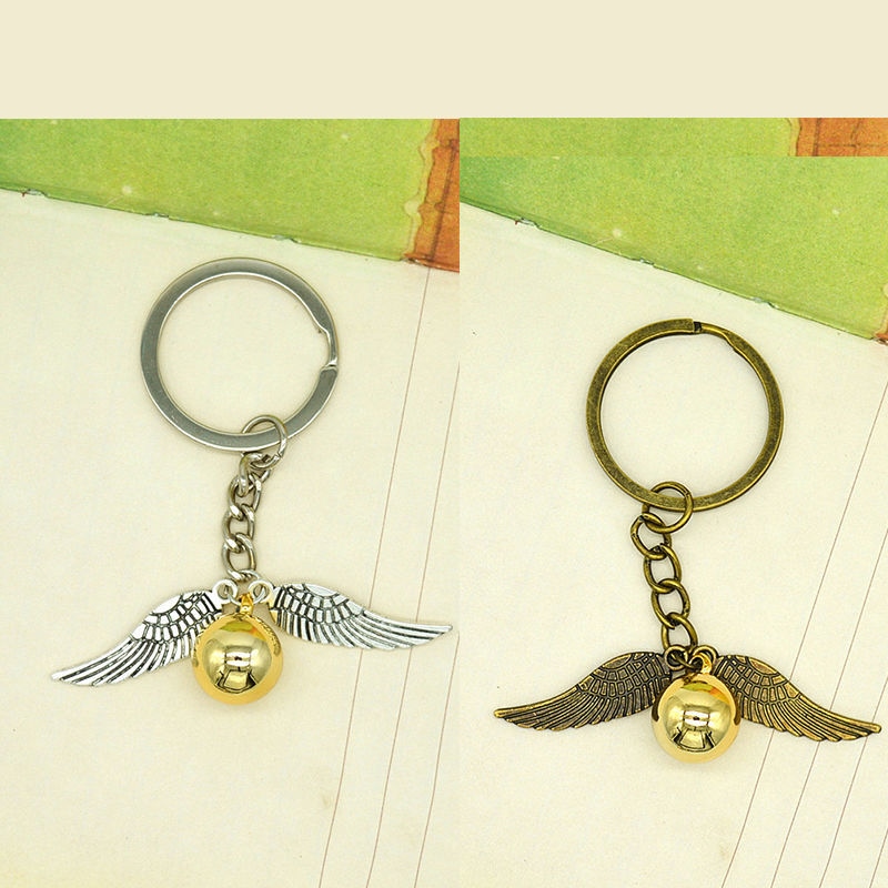 Harry Potter Golden Snitch Keychain Quidditch Metal Pendant Spot Gold ...