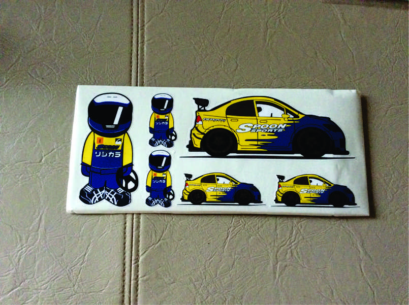 SPOON GARAGE STICKER SET | Lazada PH