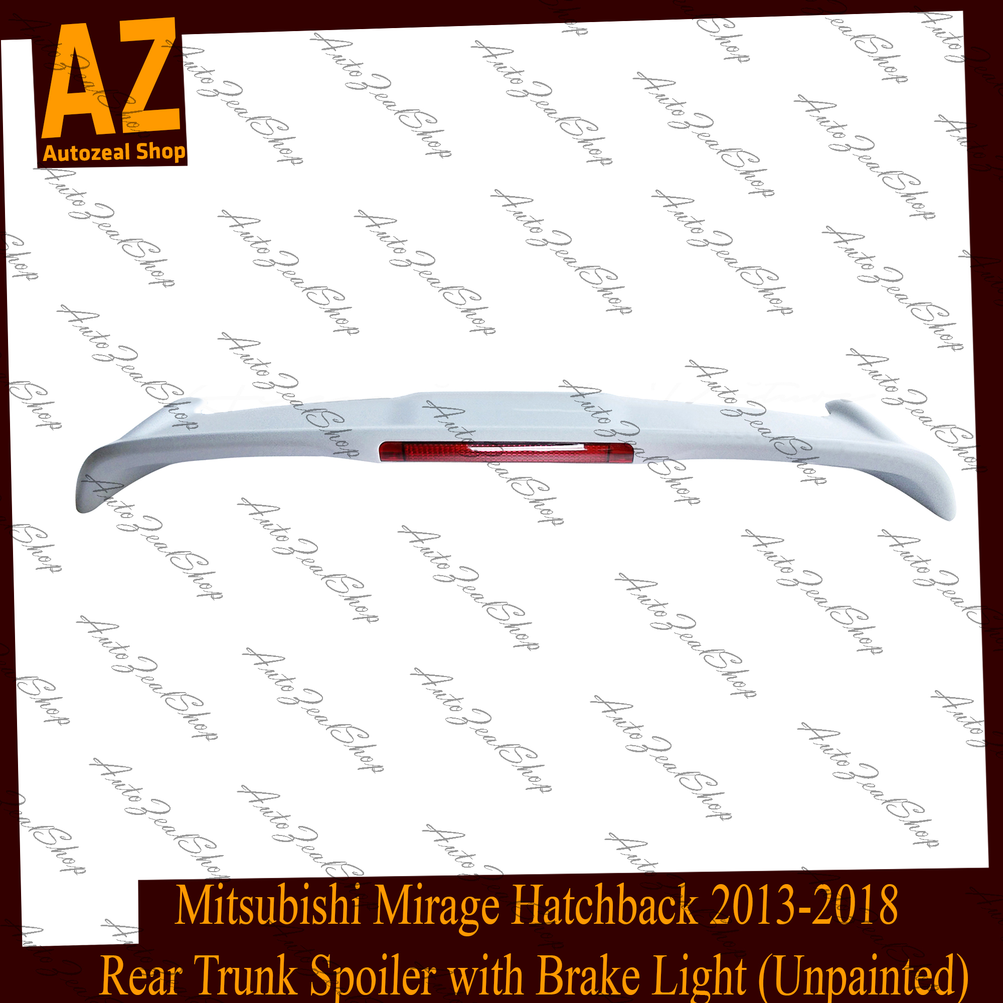 Mitsubishi Mirage Hatchback 2013-2018 Rear Trunk Spoiler with Brake ...
