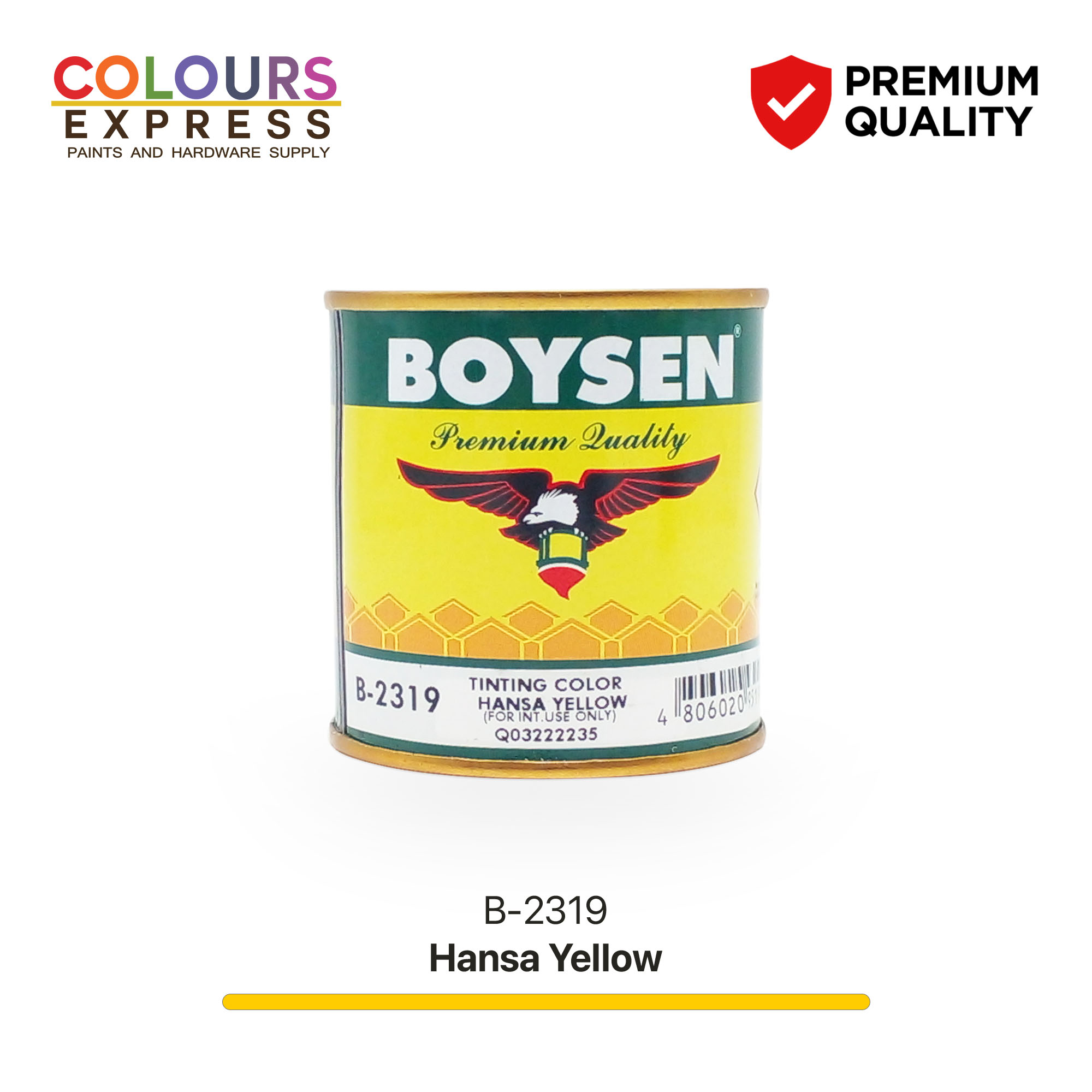 Boysen Tinting color Hansa Yellow B-2319 1/4 | Lazada PH