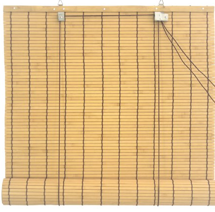 Home and Living Natural Bamboo Blinds Rollable Native Blinds Window ...