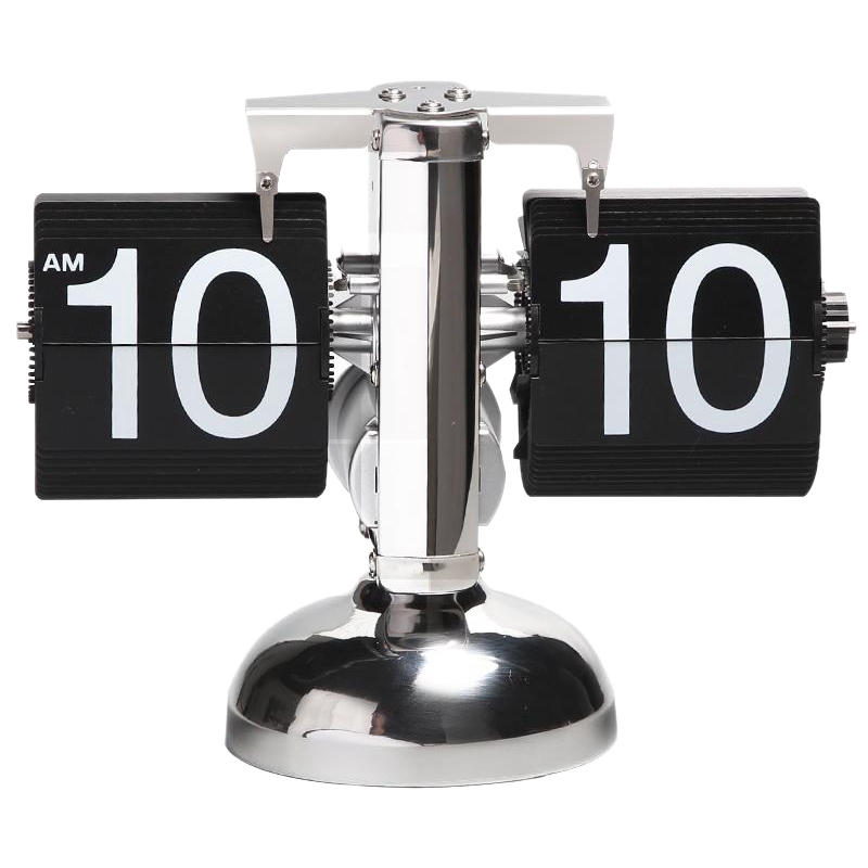 Automatic Page Turning Clock Small Balance Living Room Clock Retro ...