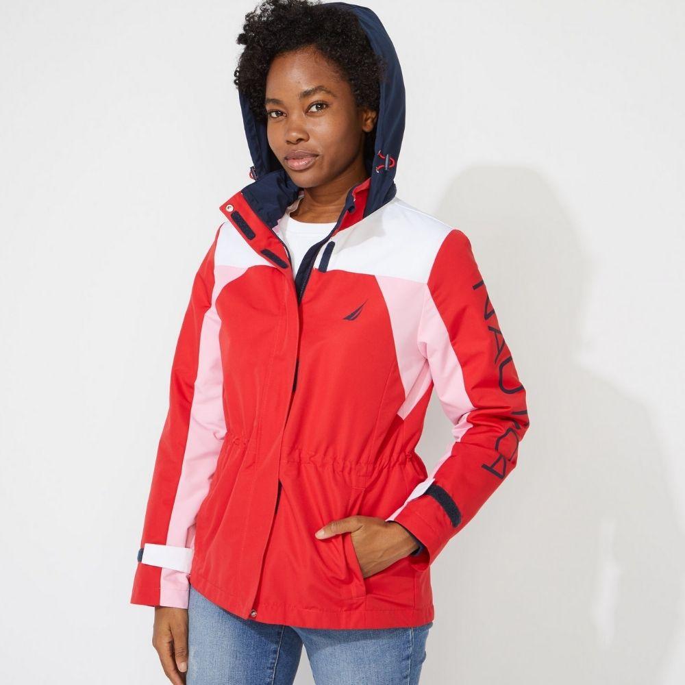 Nautica Tri Color Block JClass Jacket - Bright Red | Lazada PH