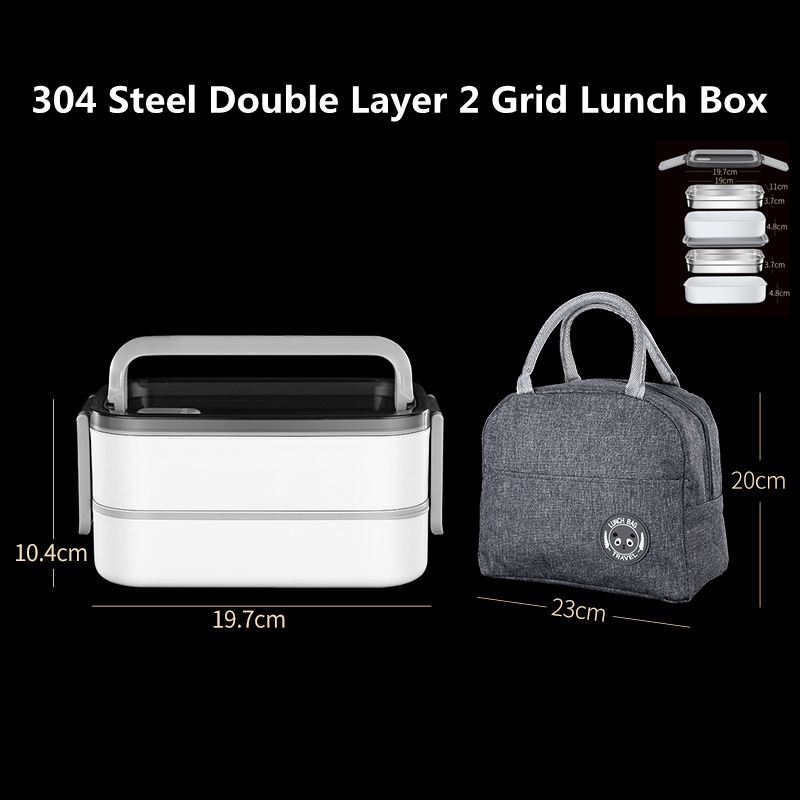 Insulation Lunch Box + Insulation Bag insulated lunch box Stainless ...