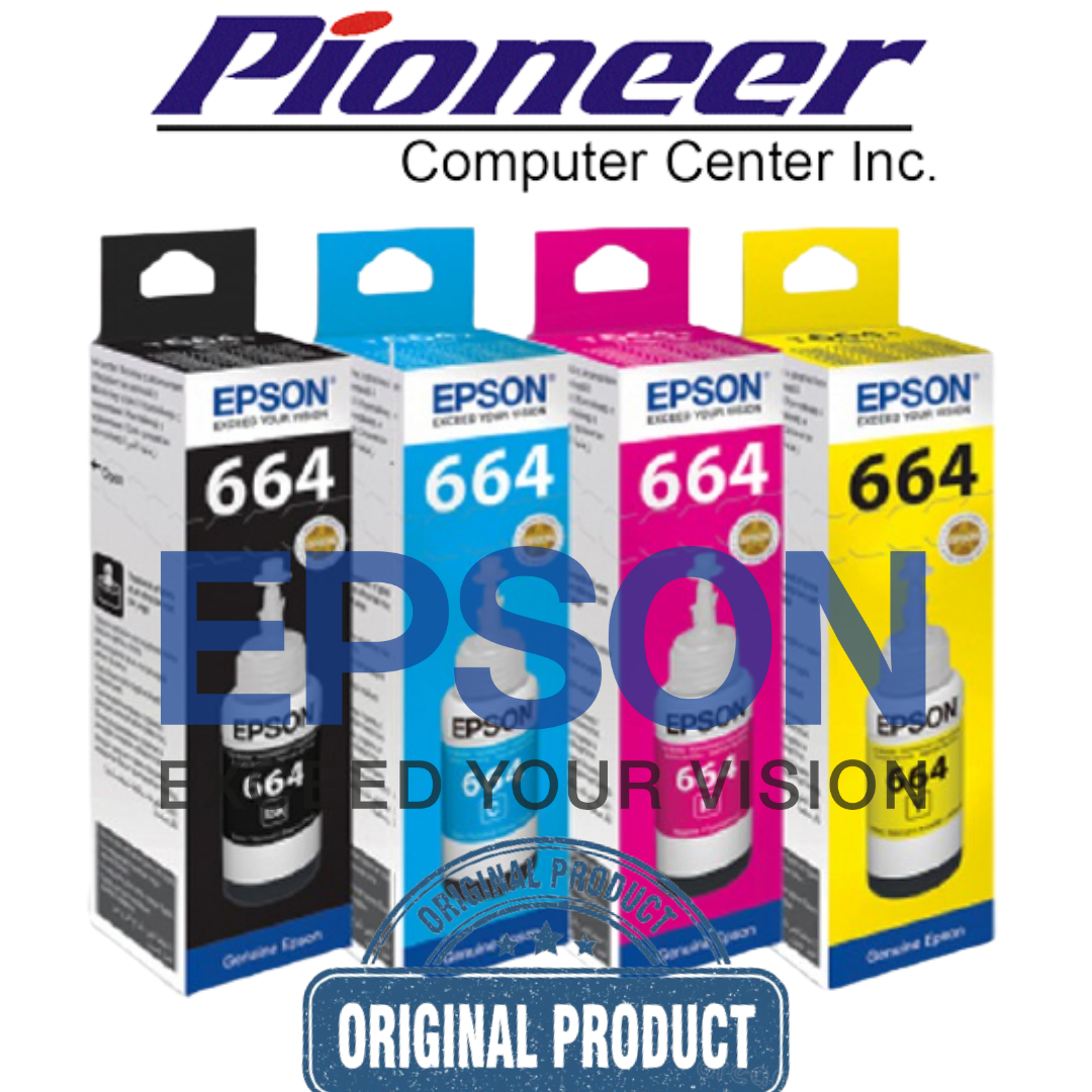 Epson 664 Black & Color set Continuous Ink Refill : L100 L110 L120 L121 L200 L210 L220 L300 L310 ...