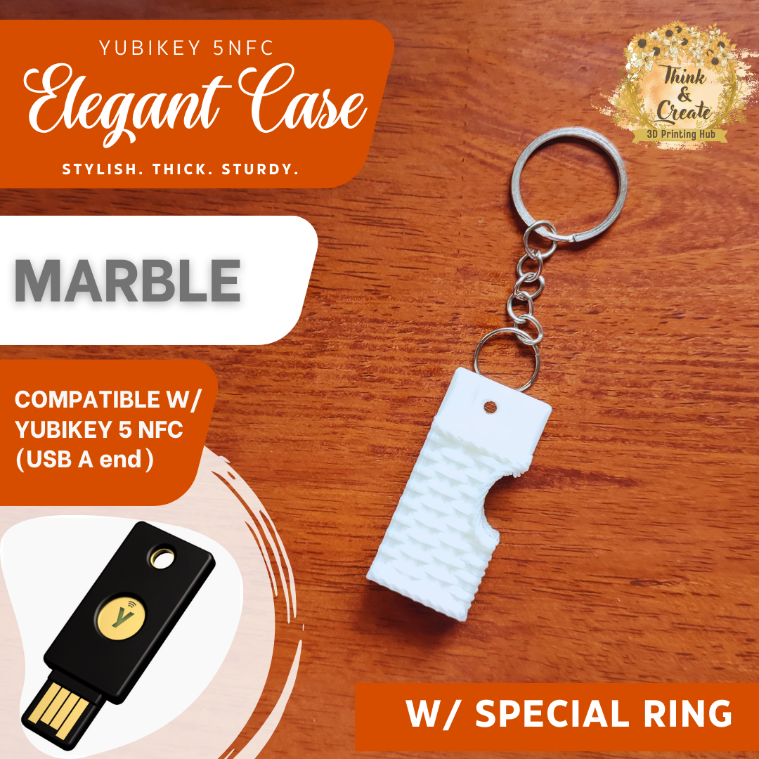 Yubikey 5 NFC Elegant Case / Holder for Yubikey 5 NFC (for USB A end ...