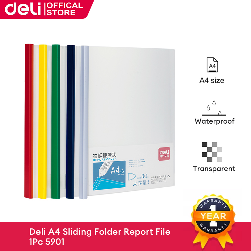 Deli Sliding Folder Report File For School Supplies A4 1Pc 5901 | Lazada PH