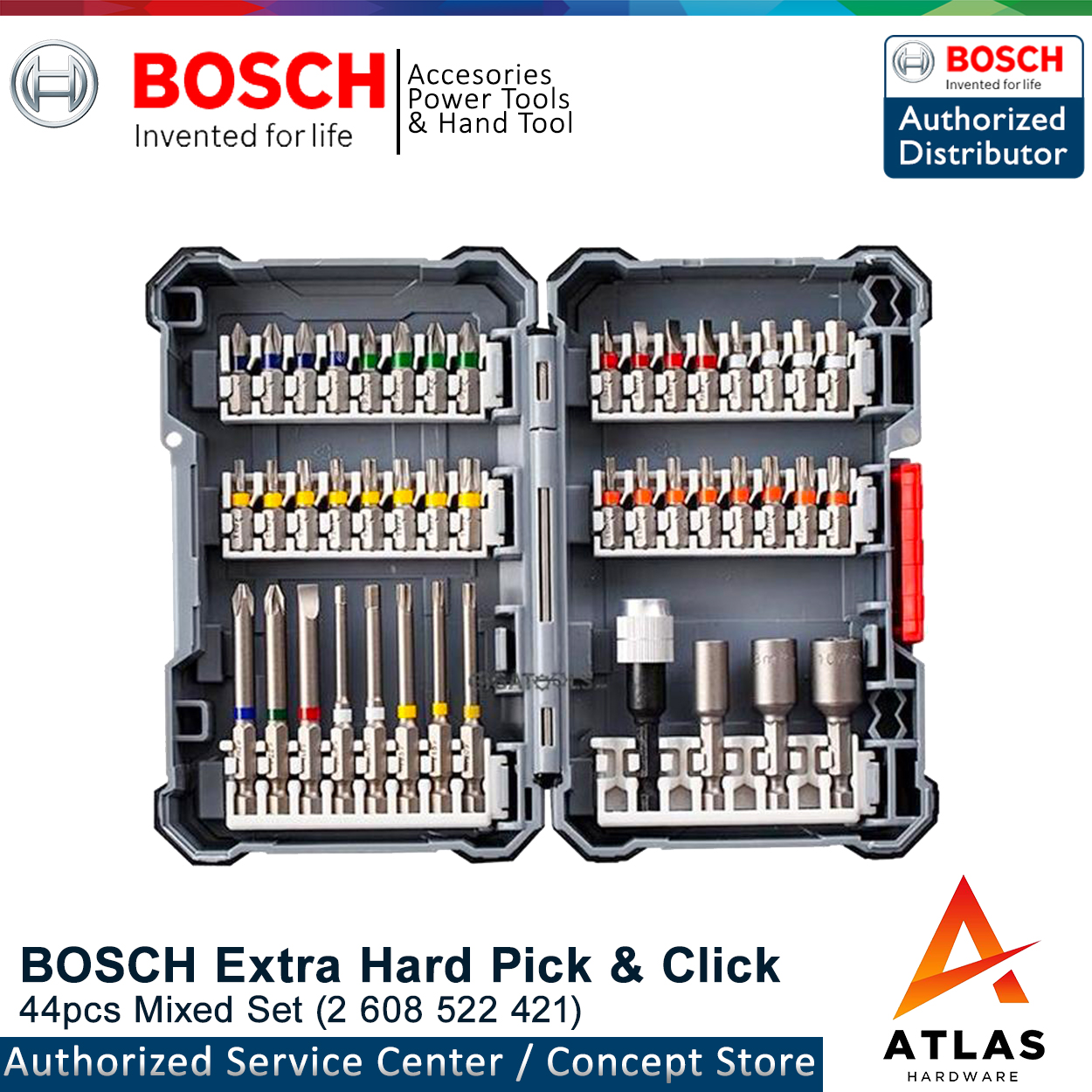Bosch Pick and Click Mixed set Extra Hard 44pcs 2608522421 | Lazada PH