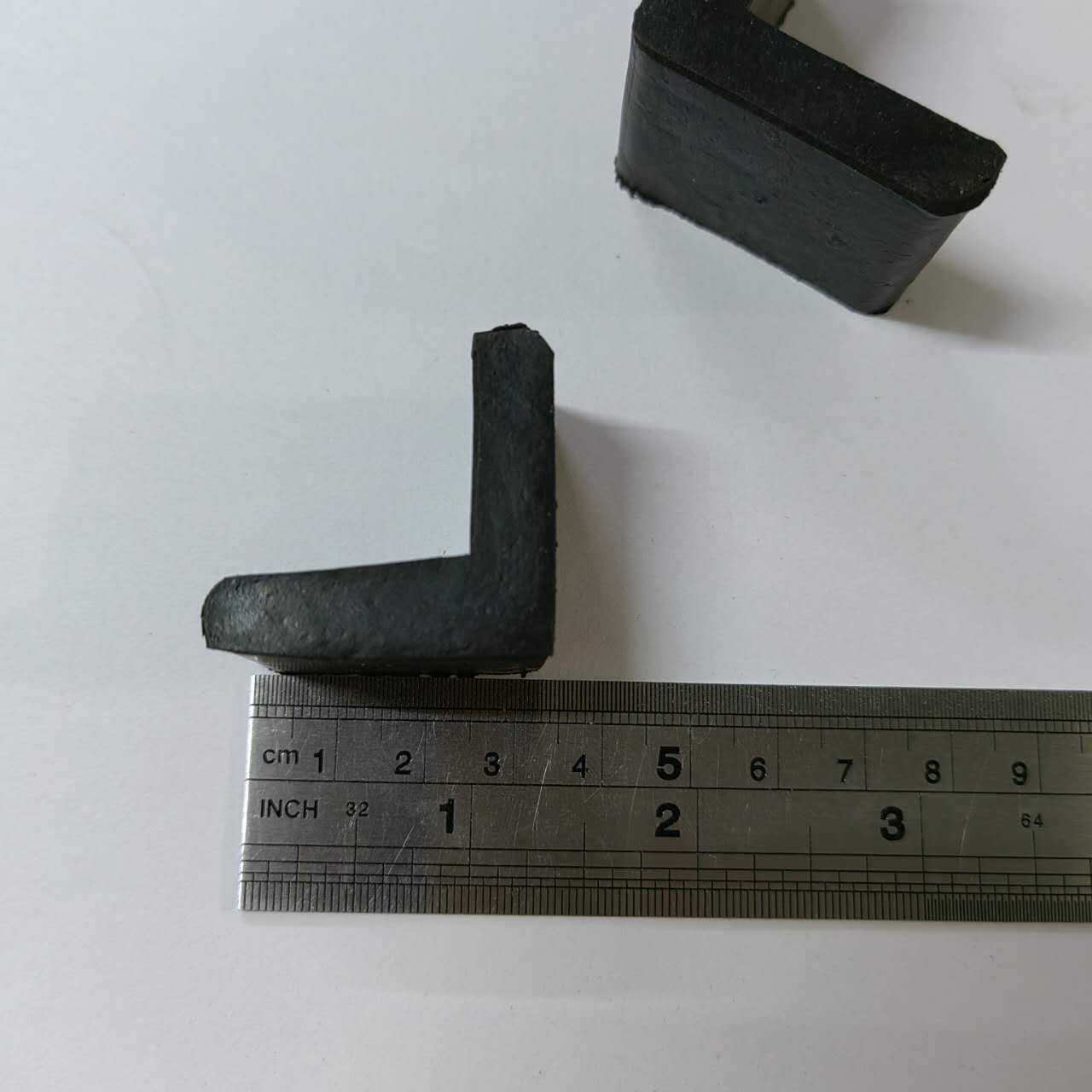 Table and chair leg cover black rubber footing rubber PVC tips L-angle ...