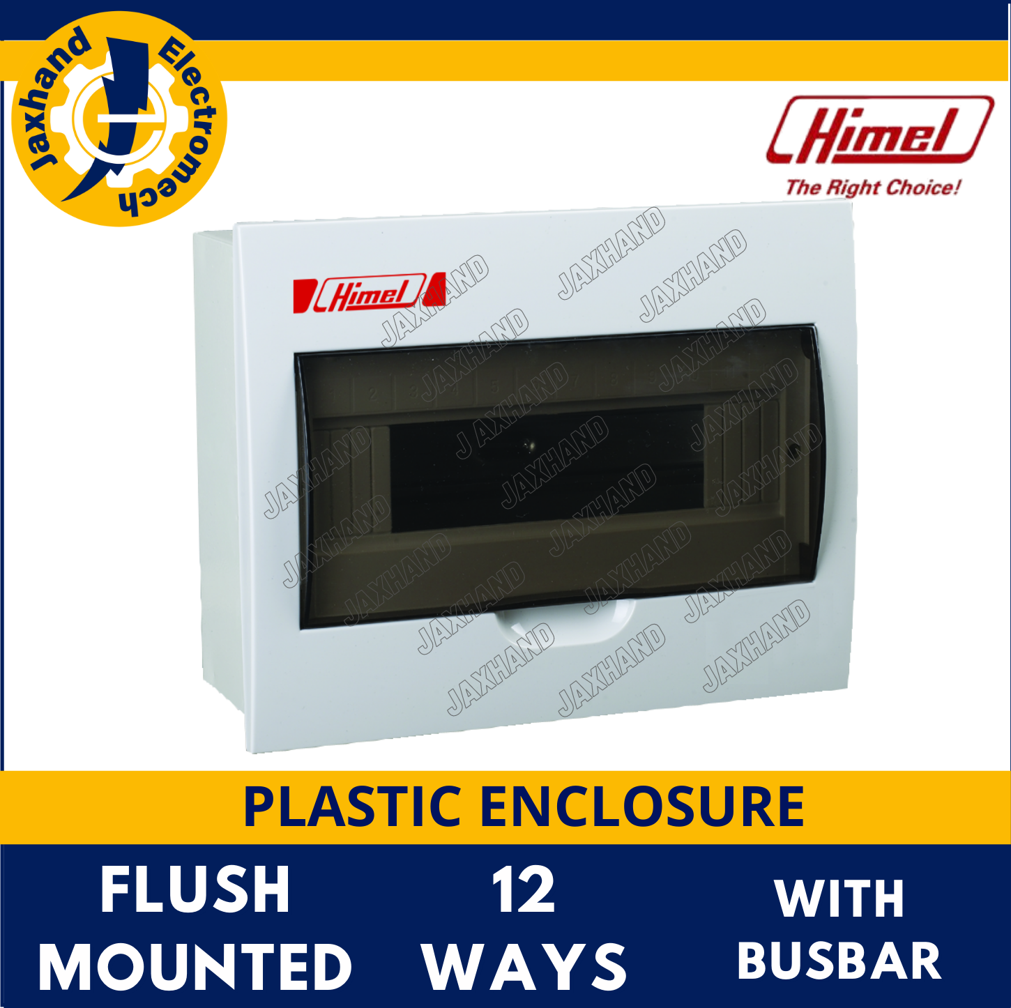 12 WAYS HIMEL PLASTIC ENCLOSURE DISTRIBUTION BOX WITH COMBINATION ...