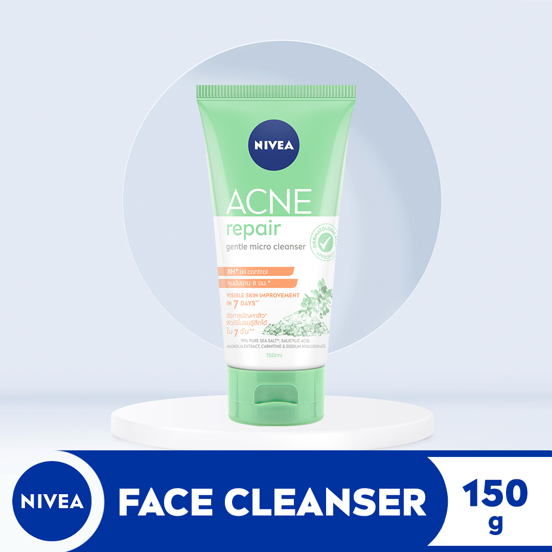 NIVEA Face Acne Repair Gentle Micro Cleanser with 8-hour oil control ...