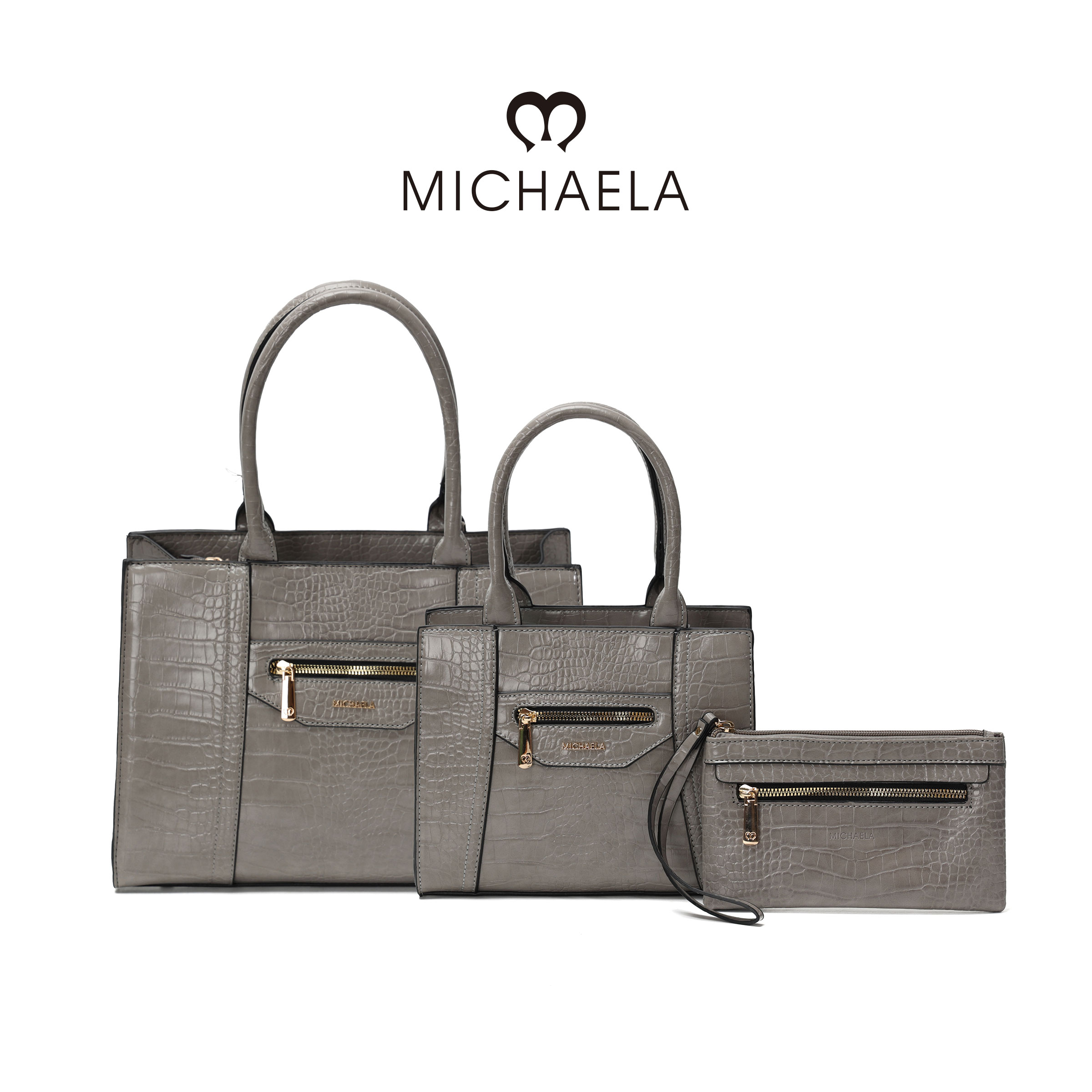 MICHAELA Medium Sling Bag Large Top Handle Satchel Handbag Wristlet ...