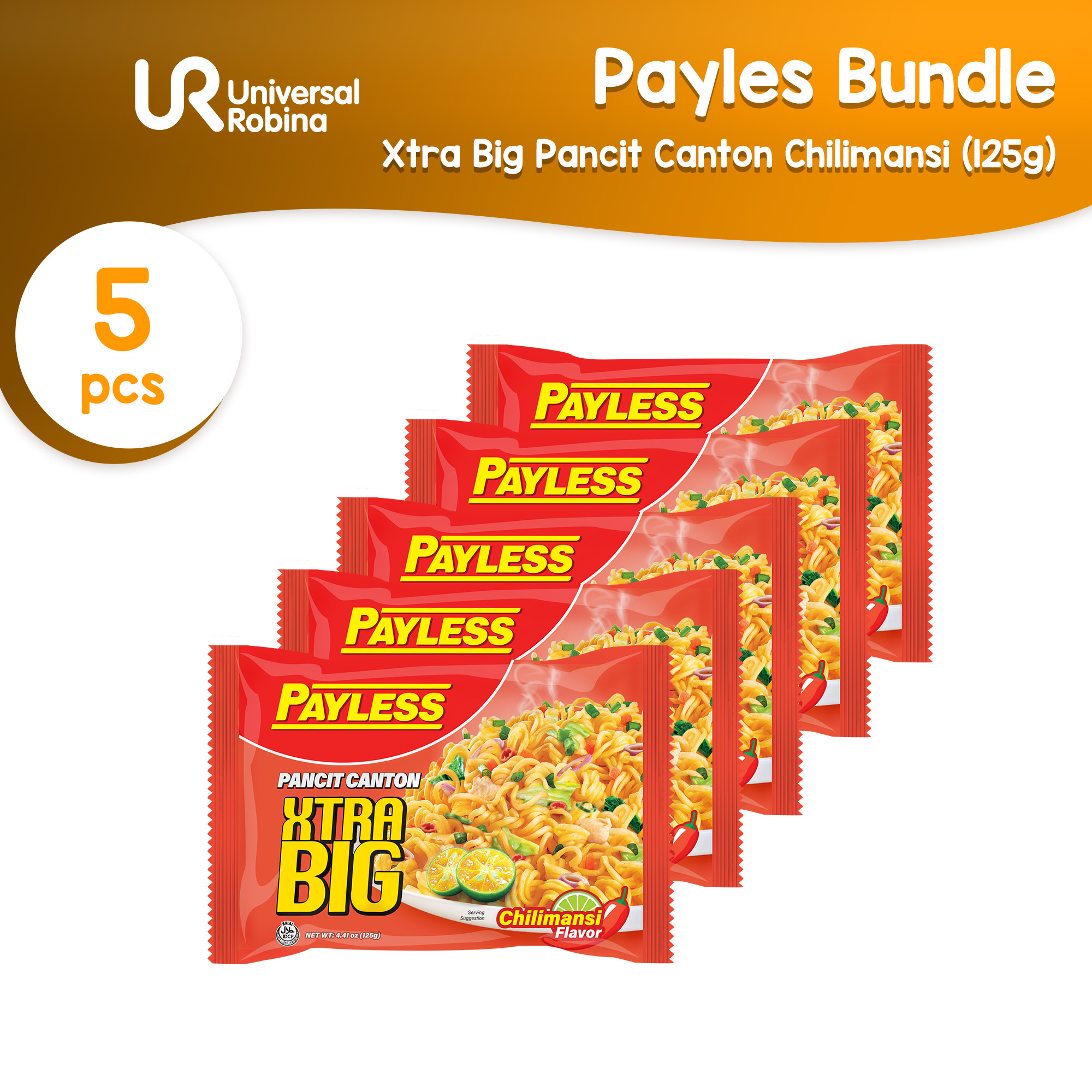 5 x Payless Xtra Big Pancit Canton Chilimansi (125g) | Lazada PH