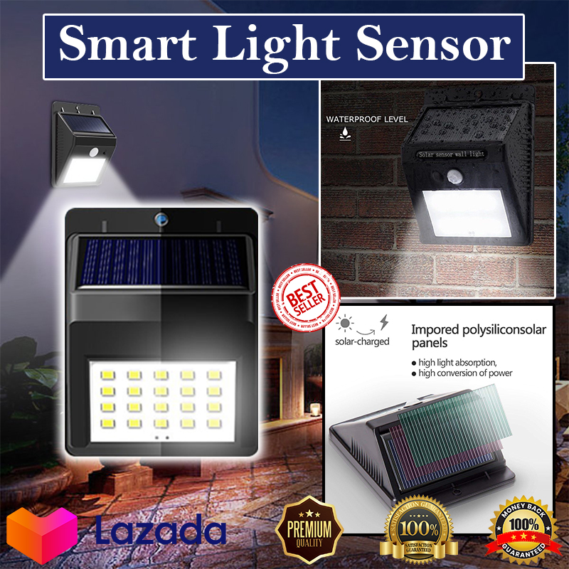 Solar Lights Outdoor, MODAR 20 LED Solar Motion Sensor Lights with 120 ...