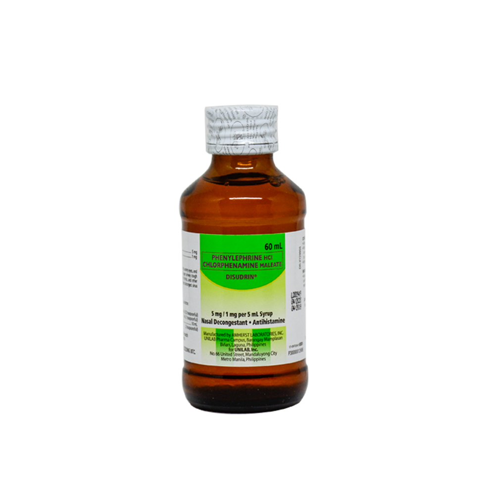 DISUDRIN Syrup 60mL postnasal drip | Lazada PH