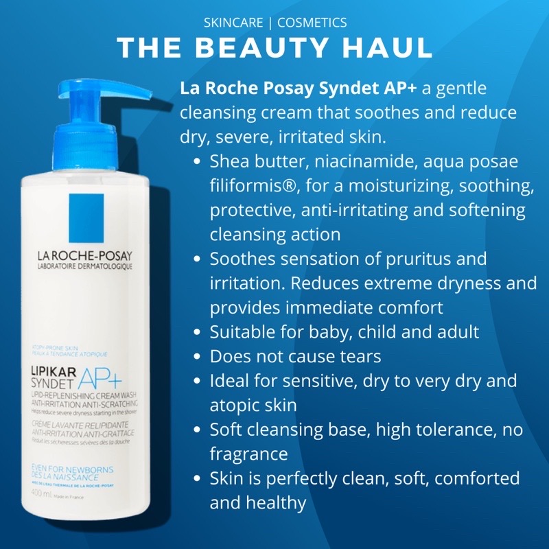 La Roche-Posay Lipikar Baume AP+M | Lait Urea 5+ Smoothing | Syndet AP+ ...