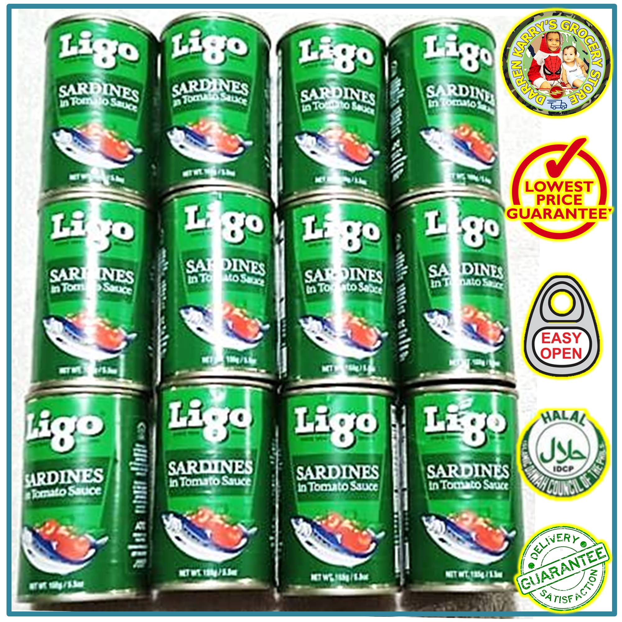 Ligo Sardines 155gm x 12 cans in Tomato Sauce (in Easy Open Can) from ...