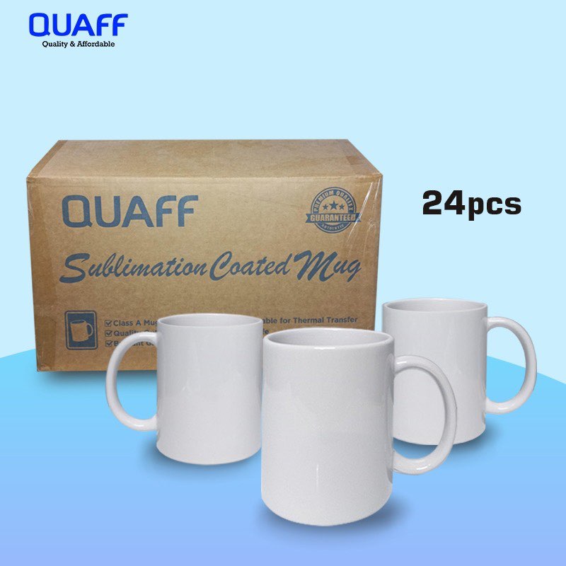 1Box QUAFF Sublimation Coated White 11oz Sublimation Printable Mugs ...