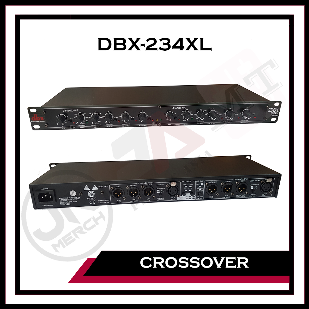 DBX Inspired 234/234XL Stereo 2 way/ 3 way/ 4 way Crossover (DBX-234XL) | Lazada PH