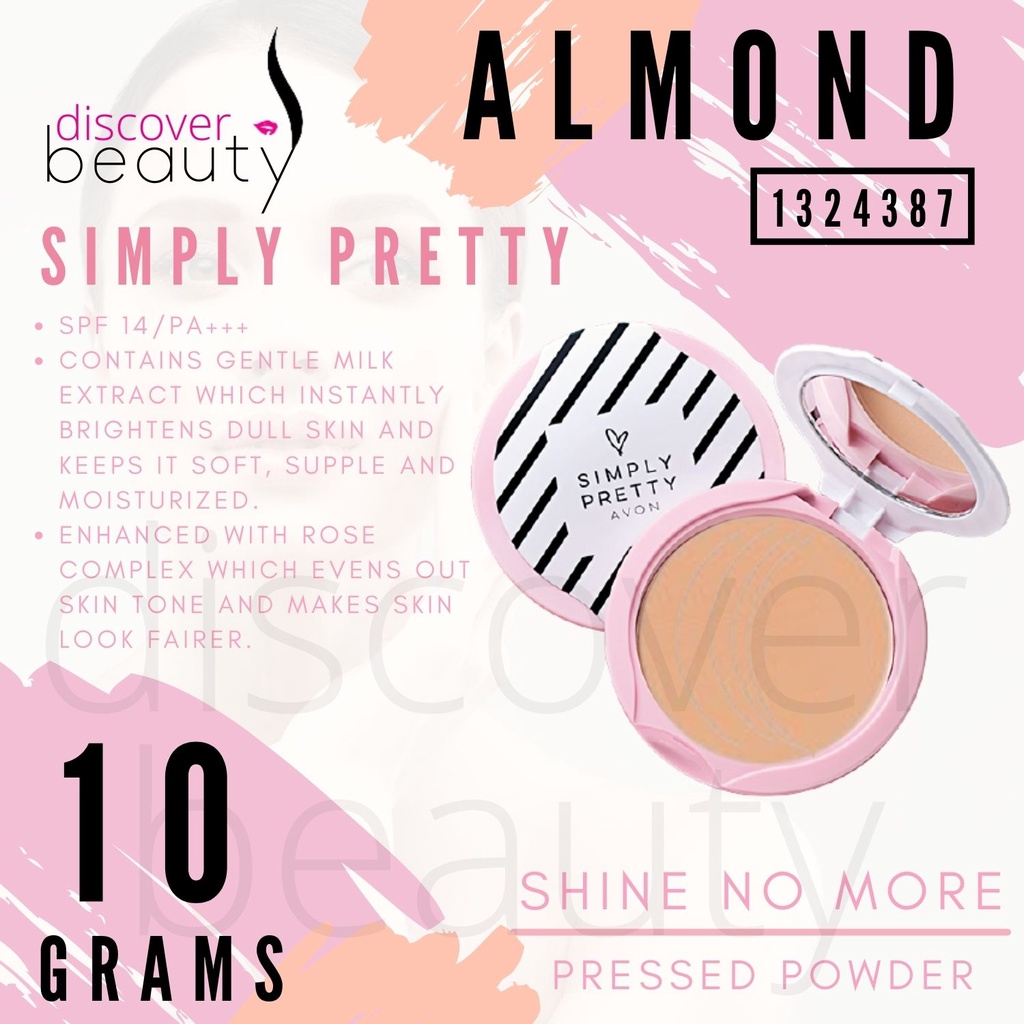 Avon Simply Pretty SHINE NO MORE Pressed Powder 10g | Lazada PH