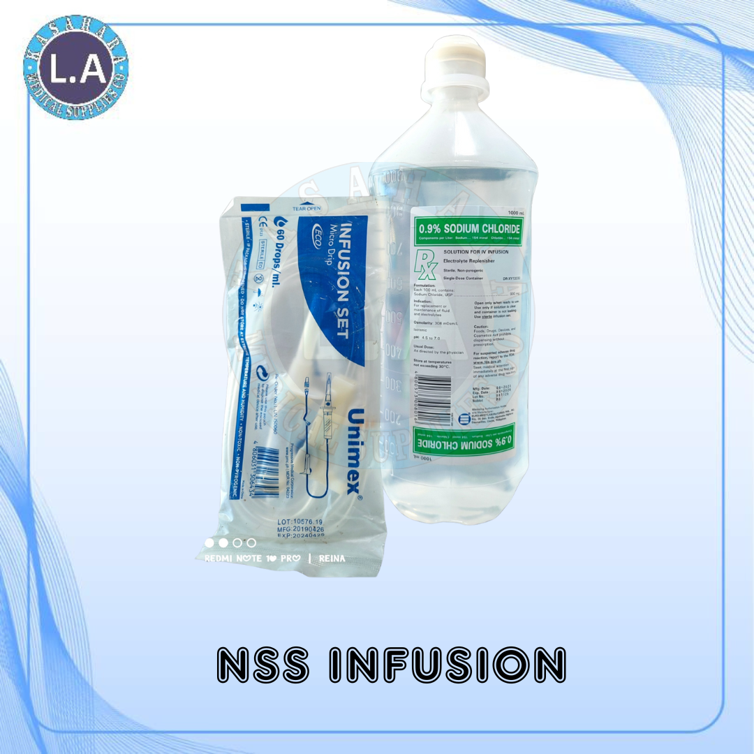 NORMAL SALINE SOLUTION INFUSION WITH FREEBIES ( 1 LITER ONLY ) | Lazada PH