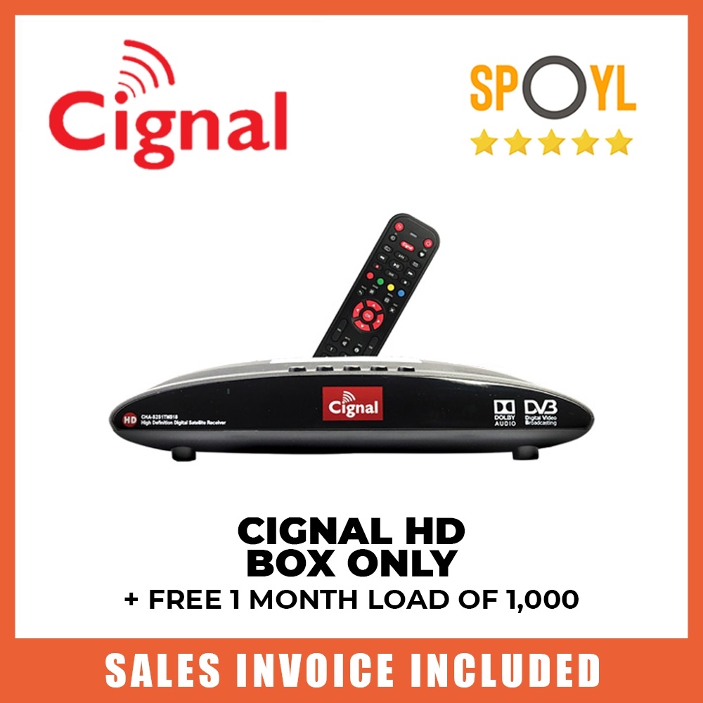 Cignal HD Digital Box Only FREE 1 Month Load of 1000 With Remote ...