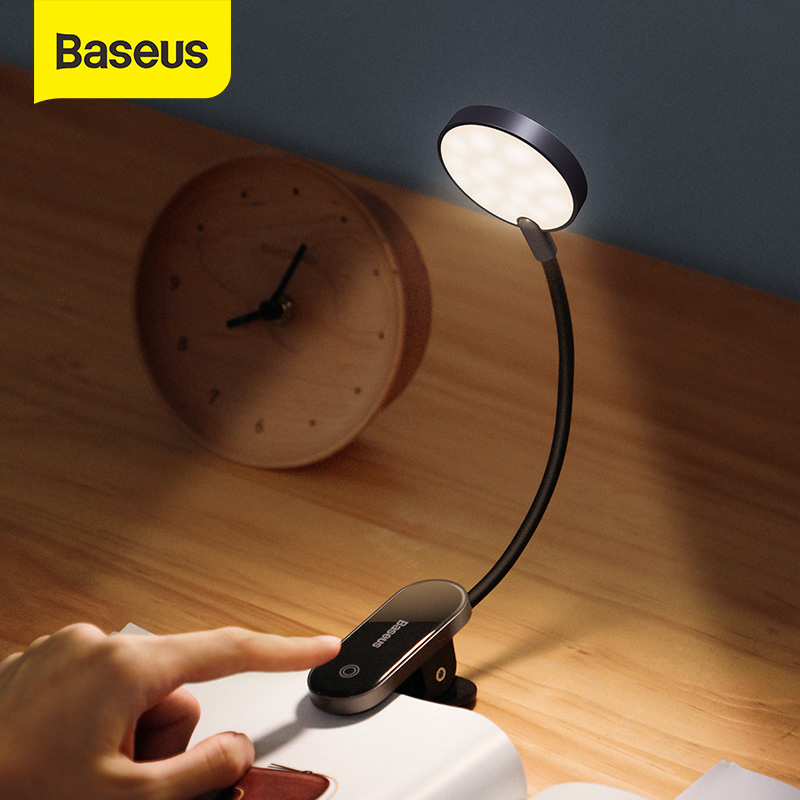 【48 hour shipped】Baseus LED Clip Table Lamp Wireless Desk Lamp usb ...