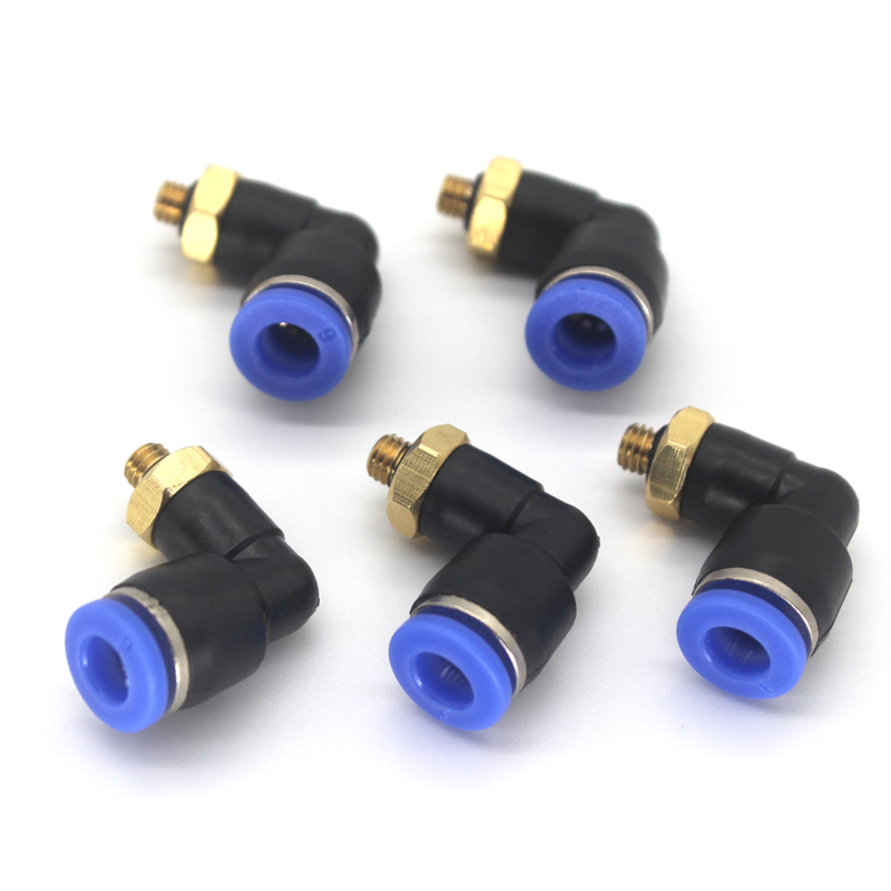 Pneumatic Fitting PL6-M5 6mm Hose OD M5 Male Thread Pneumatic Tube ...