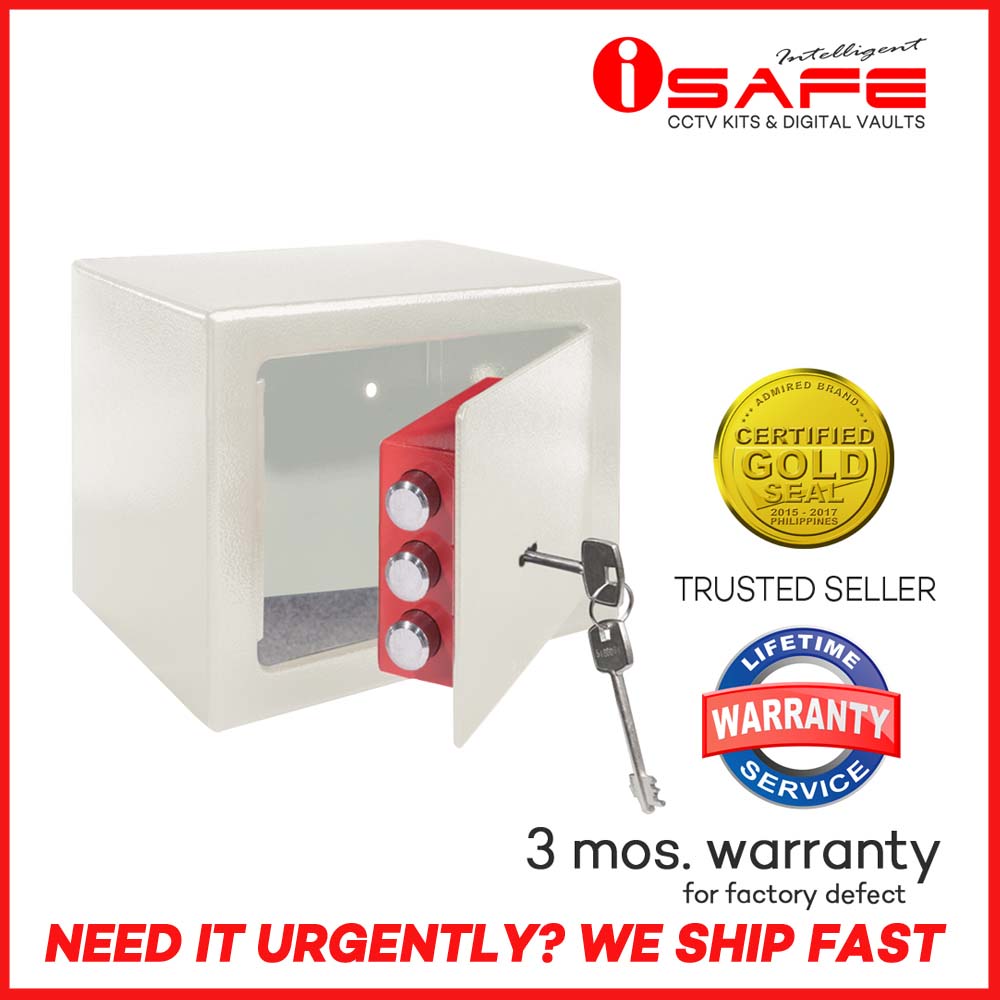 iSAFE iSF-8BEI Safe Personal Key Safety Vault (Beige) | Lazada PH