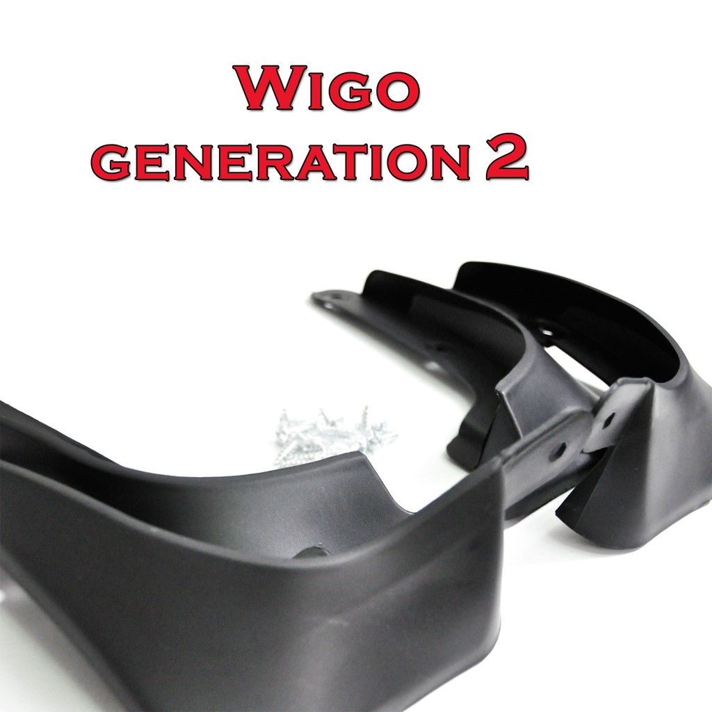 2017-2022 Toyota Wigo 2nd Gen and Gen3 Mud Flap / Mud Guard Splash ...