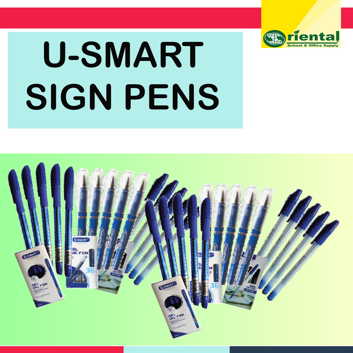 U-smart Ballpen - Retractable Pens - Sign Pens - Random Pens - Writing ...