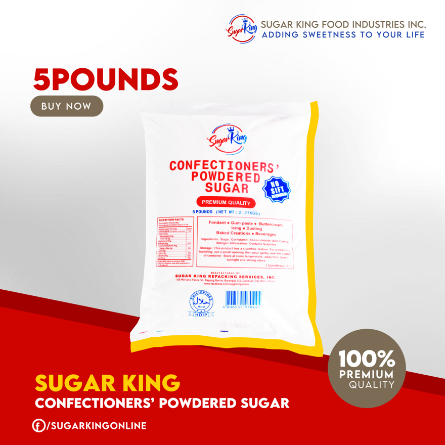 Sugar King Confectioners’ Powdered Sugar 5 POUNDS | Lazada PH