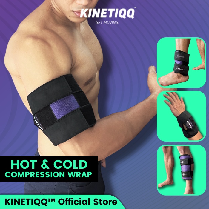 KINETIQQ Wrap (S) Hot and Cold Compress Adjustable Ice Pack Compression ...