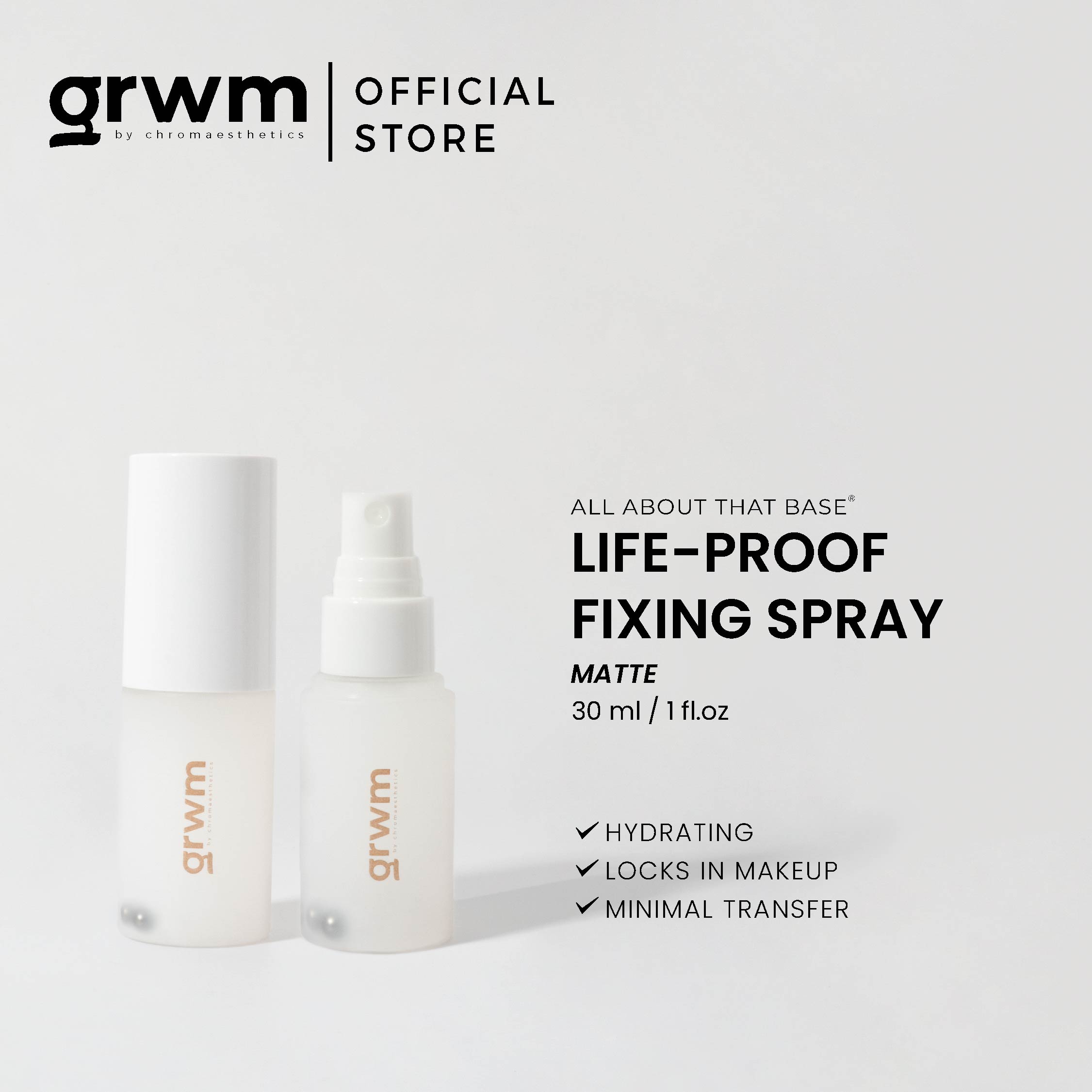 GRWM Cosmetics Life - Proof Fixing Spray - Matte (30ml) | Lazada PH