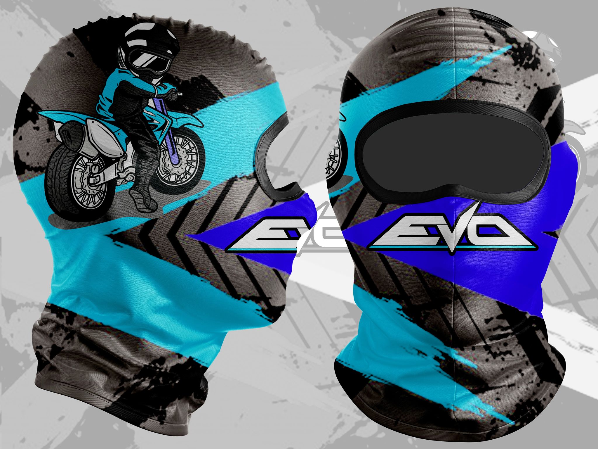 EVO B08 INSPIRED BALACLAVA MOTOR RIDING full sublimation motor riding ...