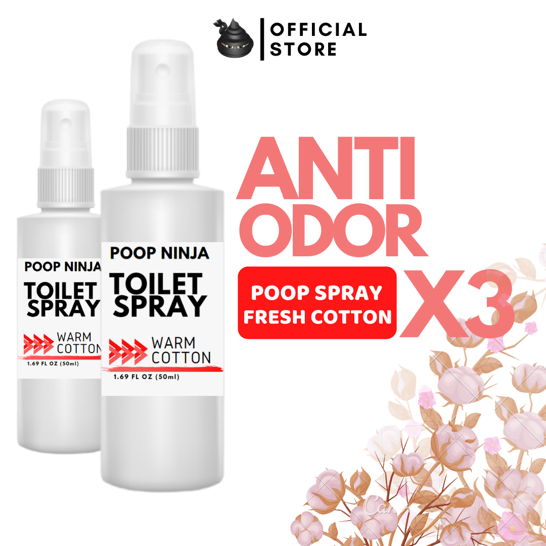 WARM COTTON Poop Spray Odor Buster Air Freshener Poop Ninja Poo Spray ...