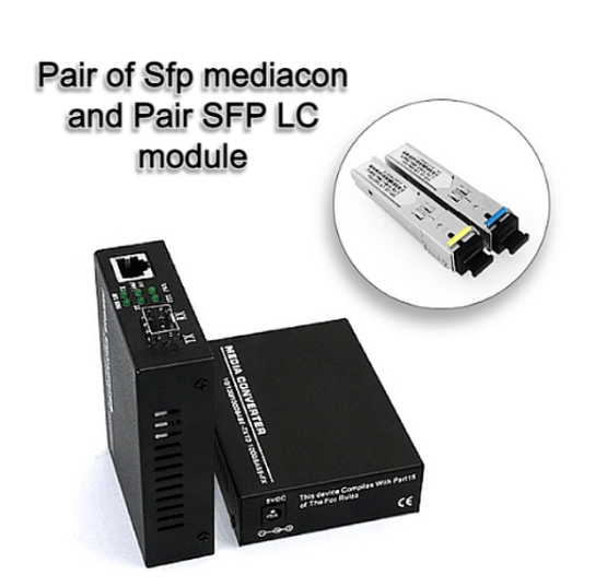 Allan (Gigabit) Media Converter "SFP" Transceiver Module 1000Mbps Fast ...