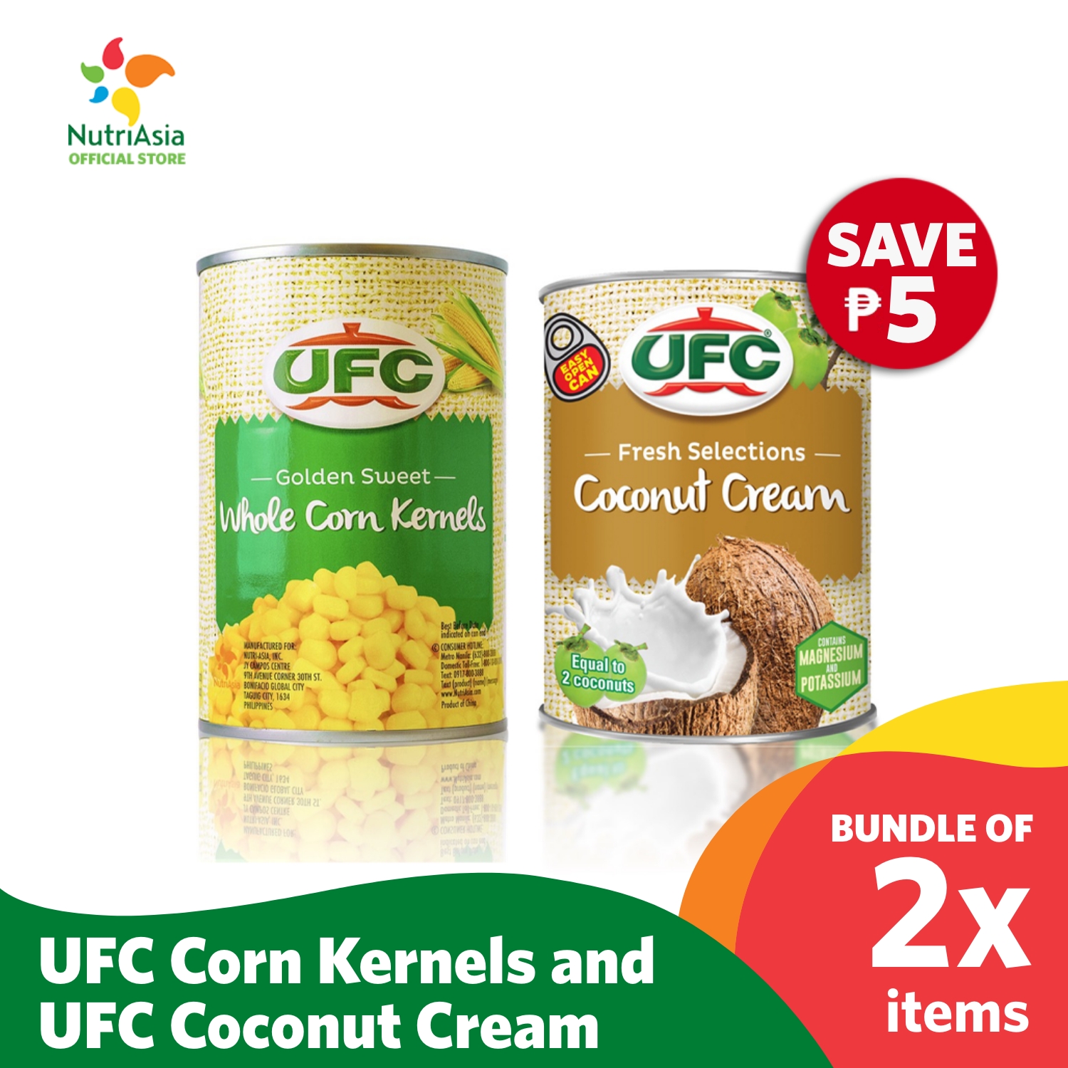 UFC Coconut Cream 400ml and Corn Kernels 425g | Lazada PH