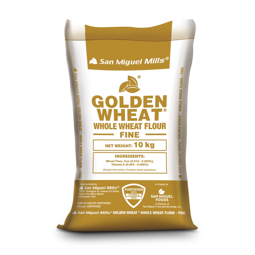 Golden Wheat Whole Wheat Flour - Fine (San Miguel) 1kg | Lazada PH