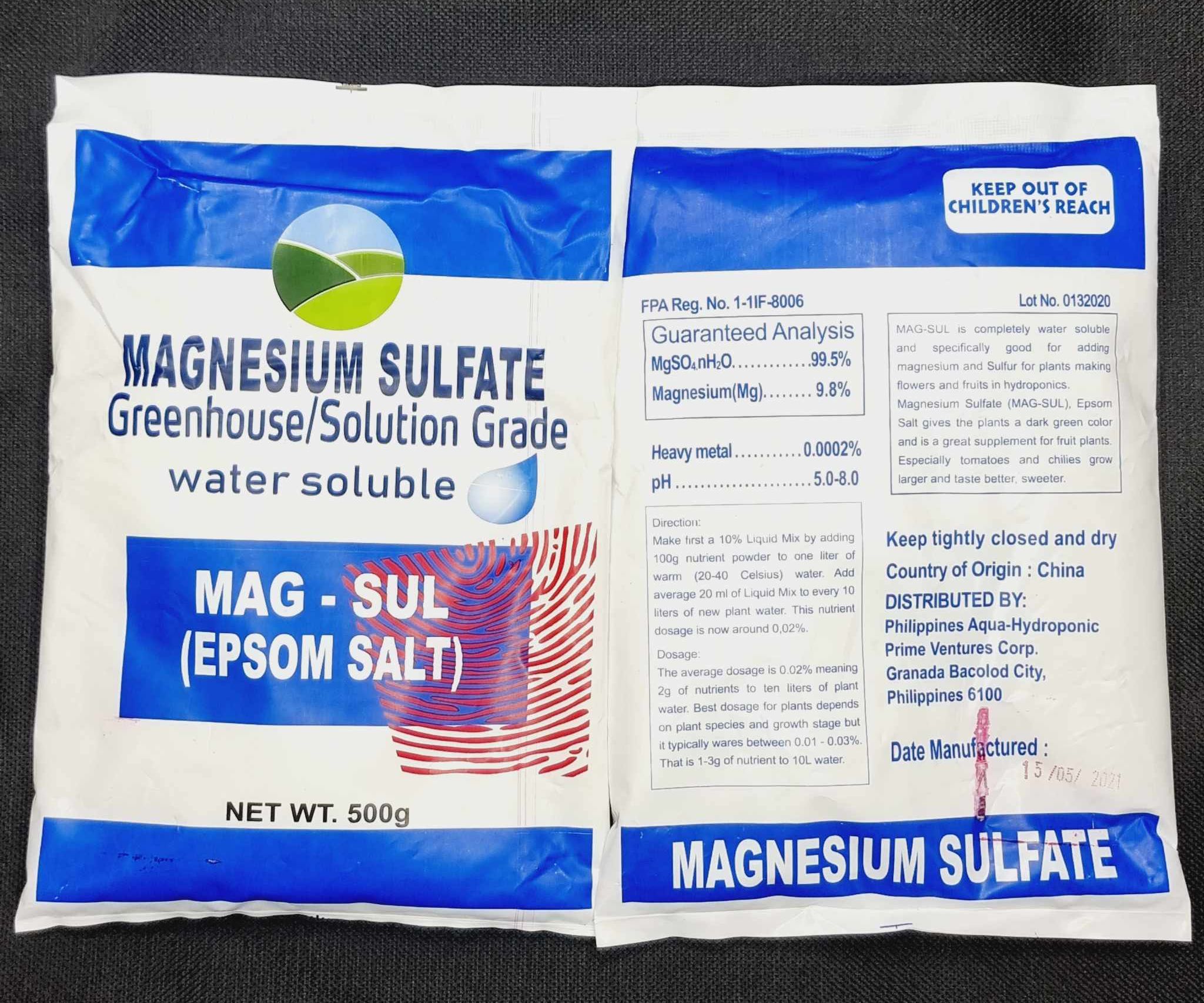 MASTERBLEND MAGNESIUM SULFATE (EPSOM SALT) | MAG - SUL | Masterblend ...