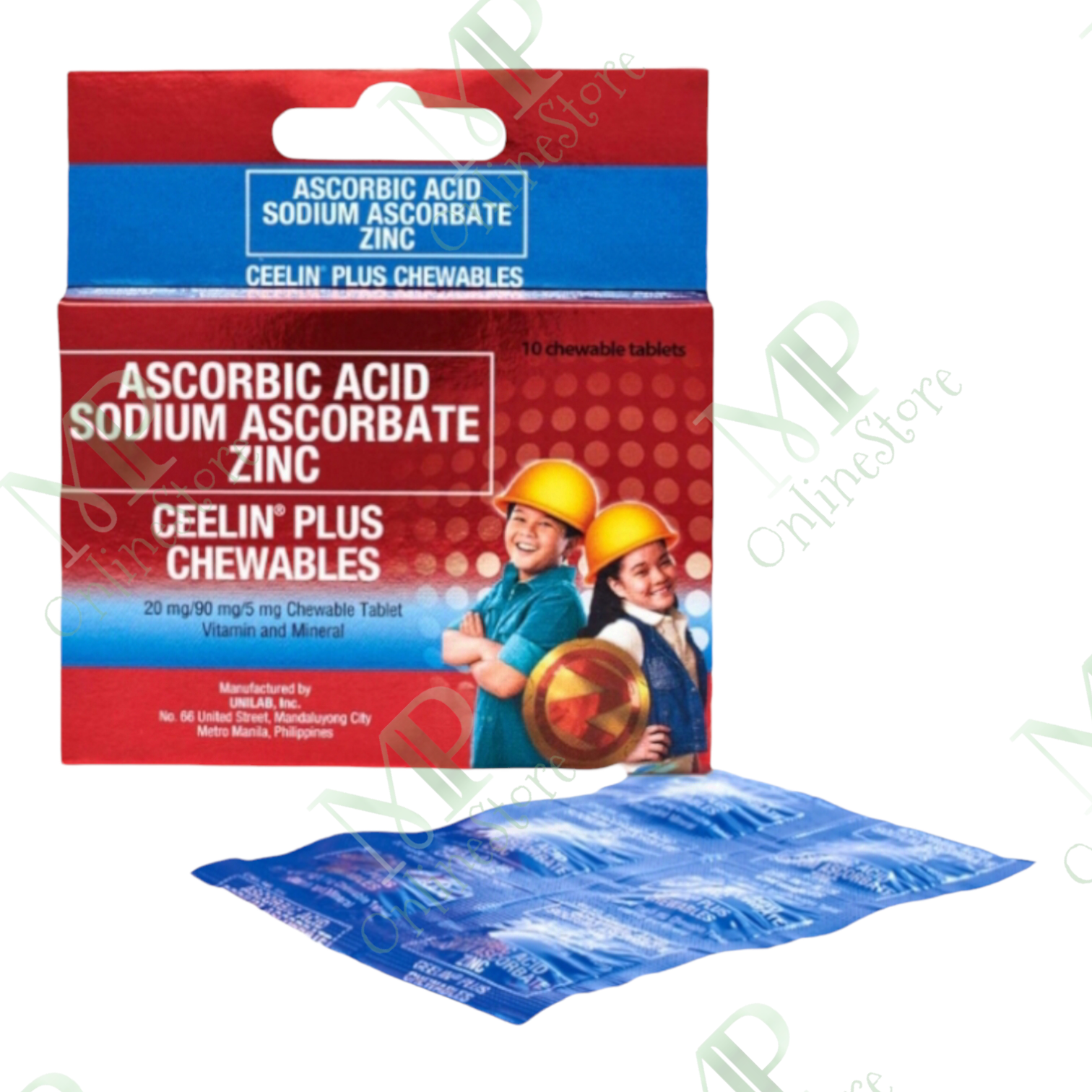 Ceelin Plus Chewables Vitamin C with Zinc 10 tabs | Ceelin Chewables ...