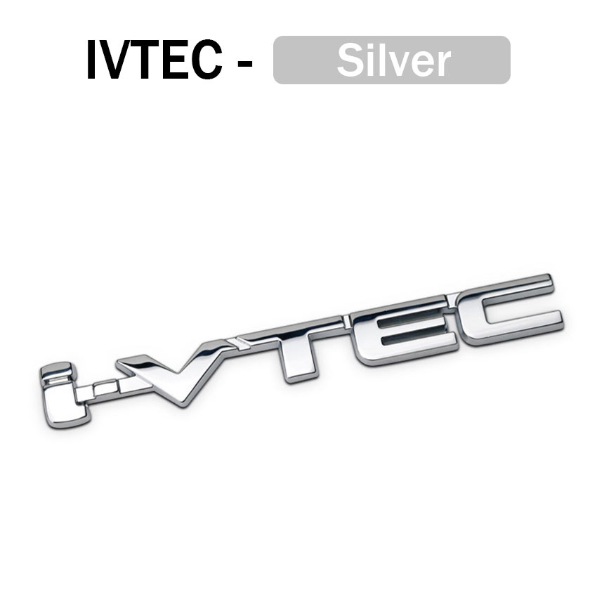 3D Metal Letters IVTEC VTEC Logo Rear Trunk Side Fender Emblem Badge ...