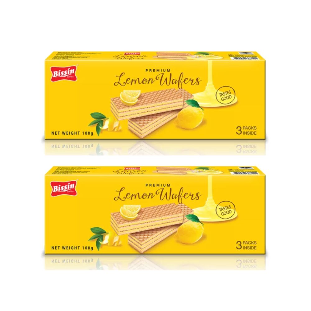 Bissin Wafer Lemon Flavor 100g x 2 | Lazada PH