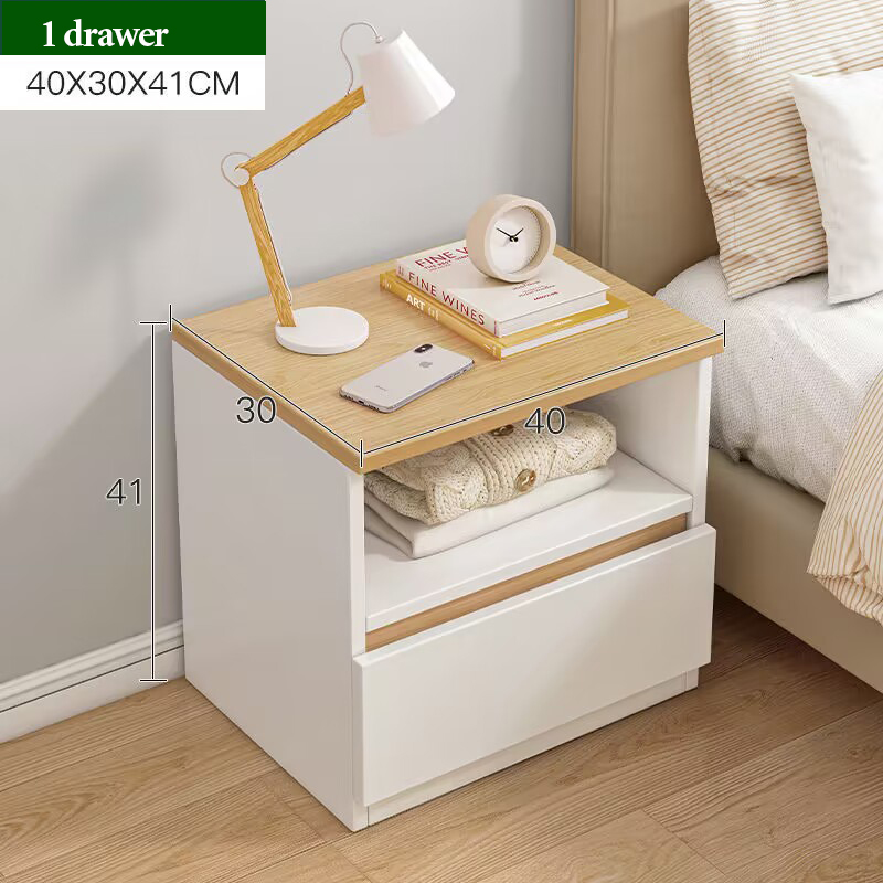 EURAKE Bedside Cabinet Mini Modern Simple Storage Bedroom Bedside Desk ...