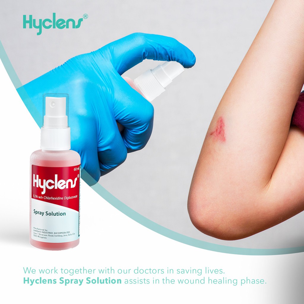 Hyclens wound solution (wound spray) 60ml | Lazada PH