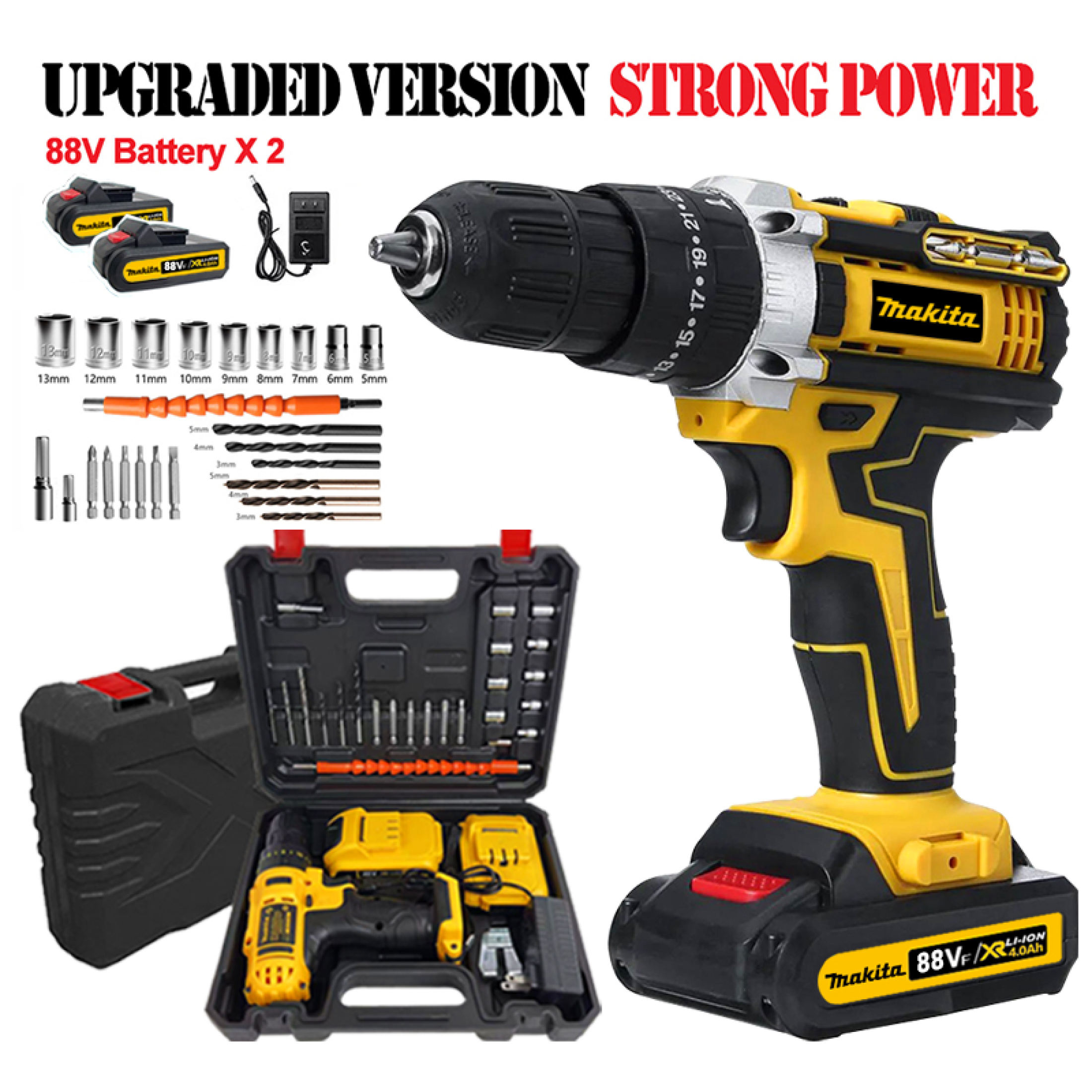 Original 168V drill power tool heavy duty drill set original japan ...