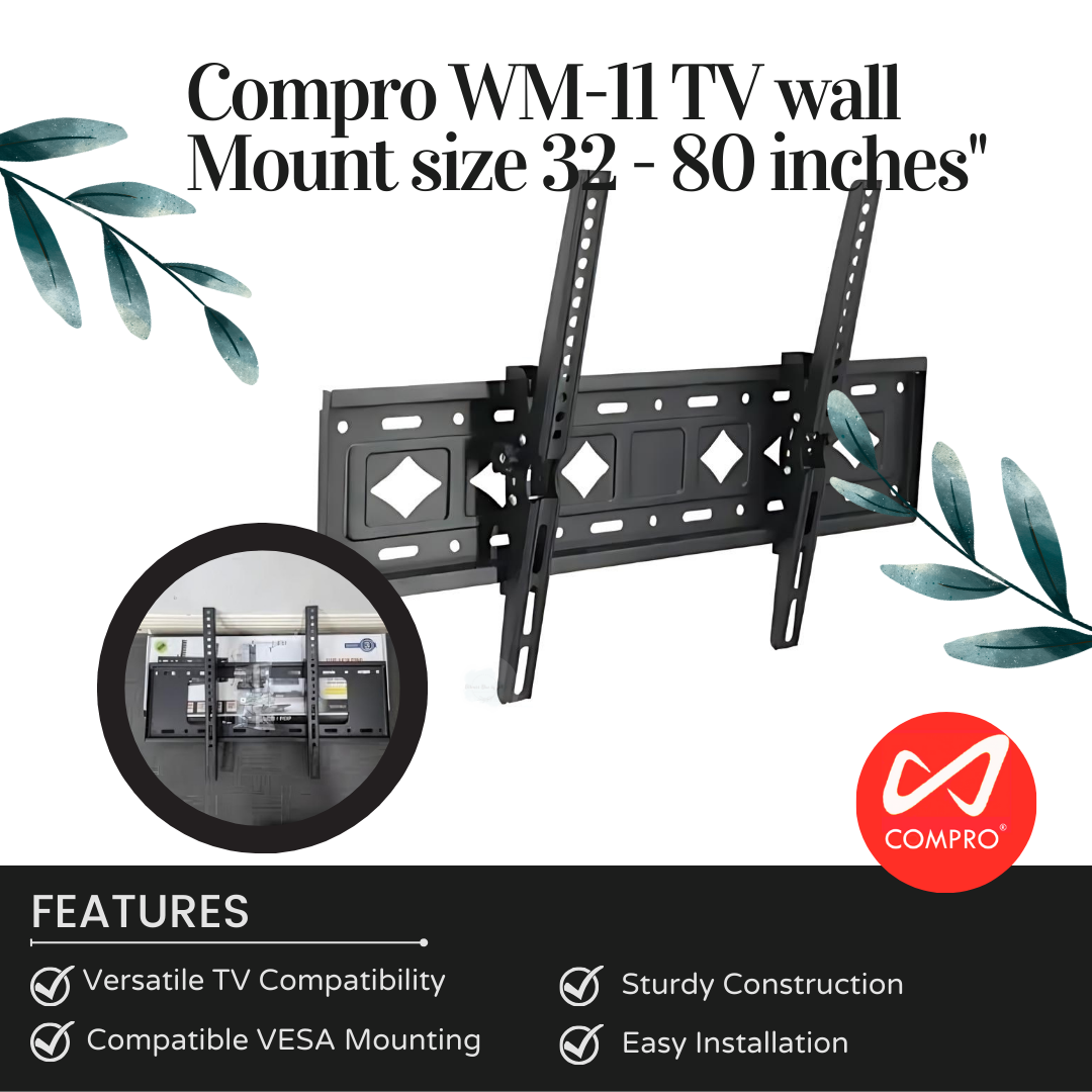Compro TV Wall Mount (32-80") WM-11 | Lazada PH